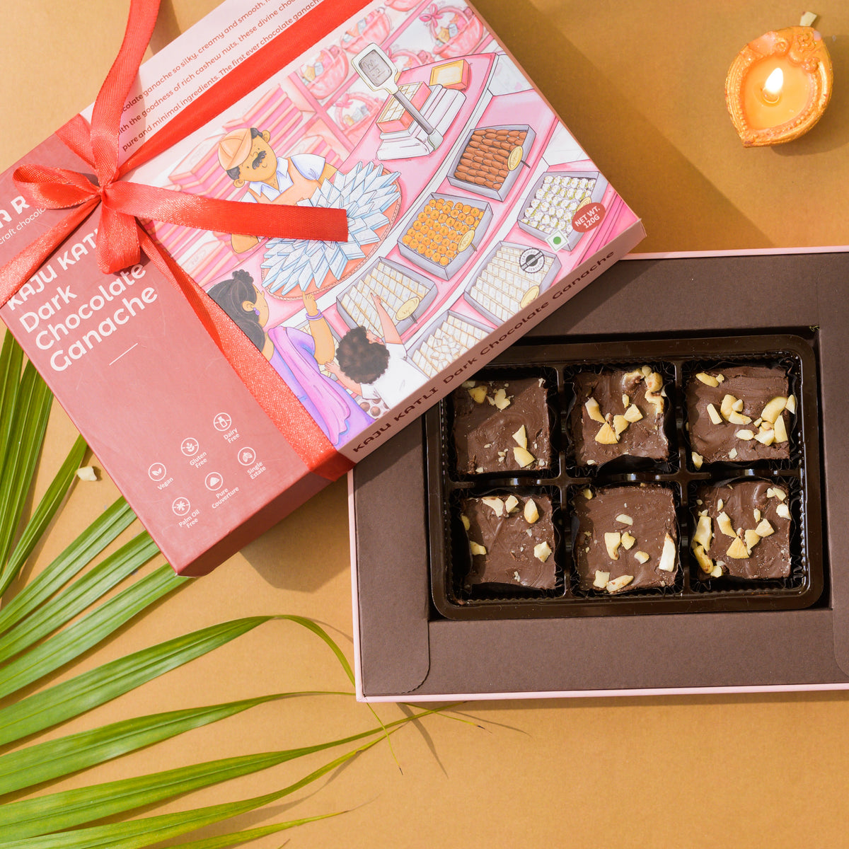 Kaju Katli Dark Chocolate Ganache – Carra Chocolates